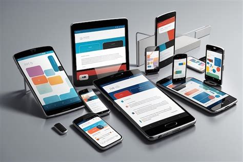 Premium Photo A Set Of Mockups Featuring Different Android Devices With Various Screen Sizes