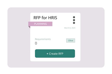 Hris Rfp Template