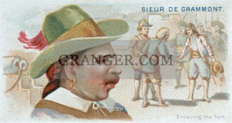 Image Of Sieur De Grammont 1888 Entering The Fort Lithograph From