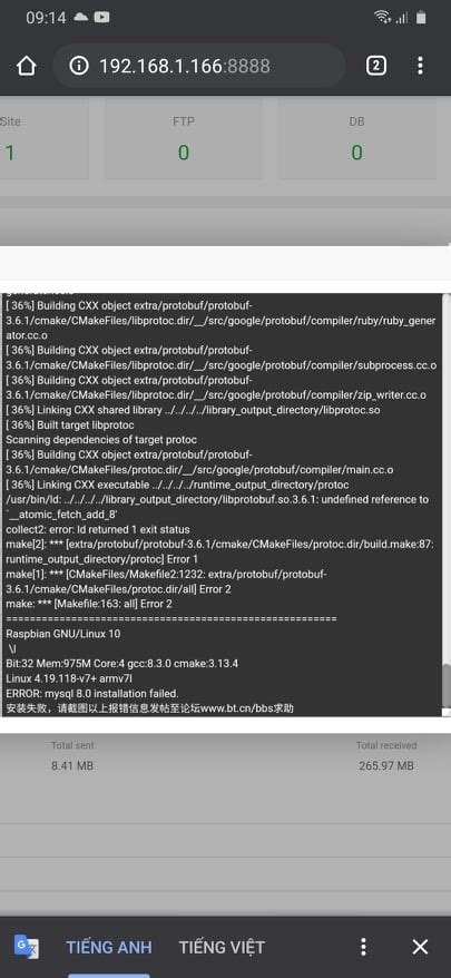 I Cant Install Mysql Mariadb 102 To Mysql 80 Aapanel Free