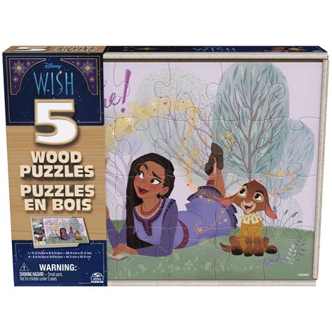 Disney Wish 5 Wood Jigsaw Puzzle Bundle 24 Piece 8 Piece In Storage