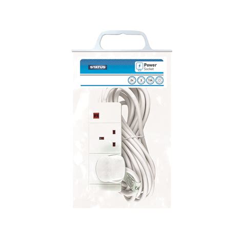 Status 2 Way Extension Socket 5m Hales Sawmills