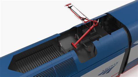 Amtrak Alstom Avelia Liberty Train 3d Model 149 3ds Blend C4d