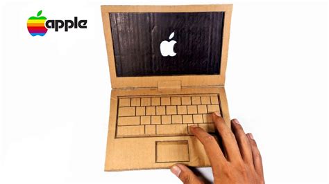 How To Make A Laptop With Cardboard Craft Cardboard Laptop Diy Youtube