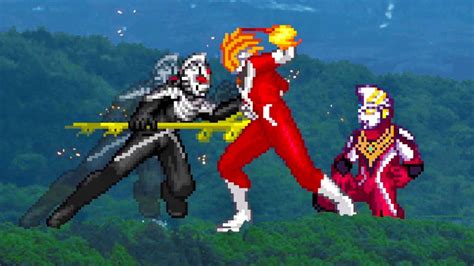 GLENFIRE ULTRAMAN JUSTICE Vs CHAOSROID ULTRASEVENUltraman Fighting X
