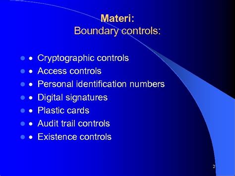 Boundary Control Chapter 10 1 Materi Boundary