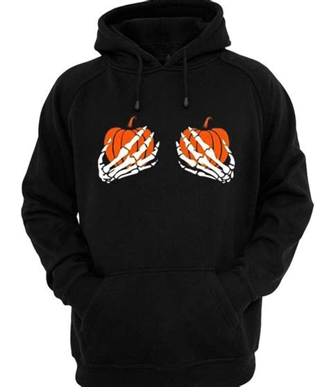 Pumpkin Boobs Halloween Hoodies Clothfusion Unisex Adult Clothing