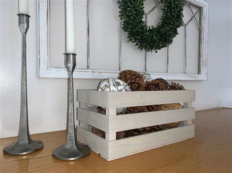 Set Of 3 Wooden Nesting Crates Stackable Boxes Rustic Farmhouse Decor
