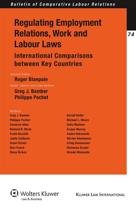 Regulating Employment Relations Work And Labour Laws International