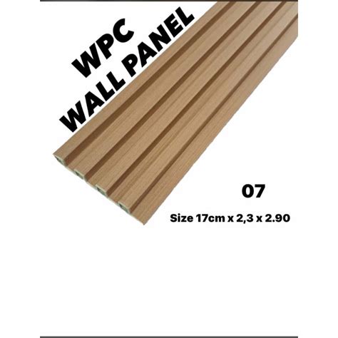 Jual Wpc Panel Dinding Wpc Wallpanel Kisi Uk 2 9m X 17cm X2 3cm Stereo Wallpaper Shopee
