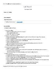 Troubleshooting Processor Installation In Computer Systems Course Hero