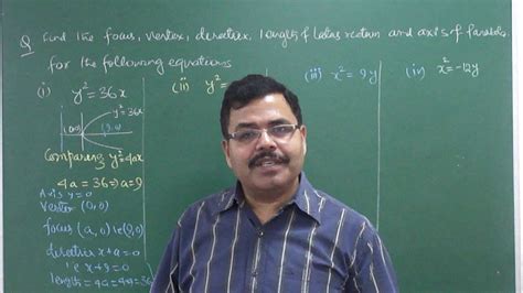 Parabola For Class Xi Xii And Iit Jee Part 03 By Asa Maths Youtube