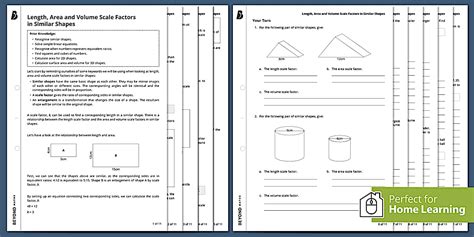👉 Length Area And Volume Scale Factors In Similar Shapes Ks4 Higher