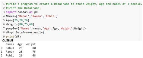 Dataframe Practice Questions With Solutions Part I Dataframe Creation