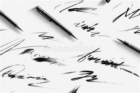 Handwritten Notes And Scribbles On A White Surface Great For