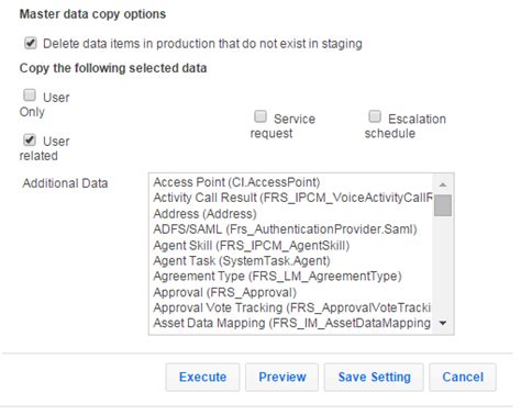 Appendix B Migrating Data From One Tenant Instance To Another Using