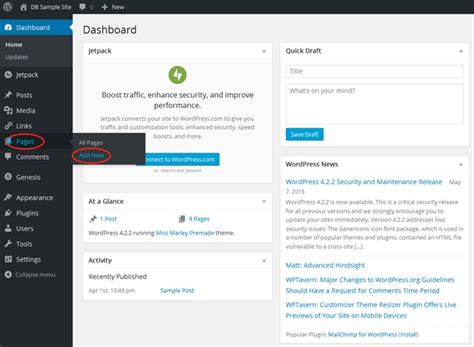 How To Add Pages 1 Designer Blogs