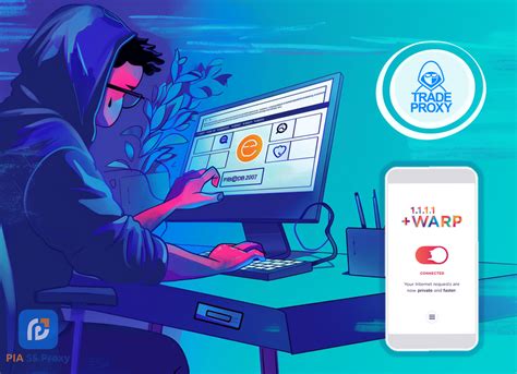 Giảm giật lag Proxy Pia bằng phần mềm Warp từ Cloudflare Chợ Proxy