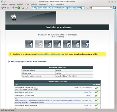 Instalace CMS Made Simple 1 8 2 Open source na Českém hostingu