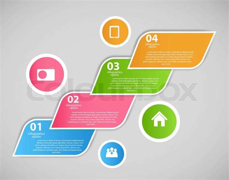 Infographic Business Template Vector Illustration Colourbox