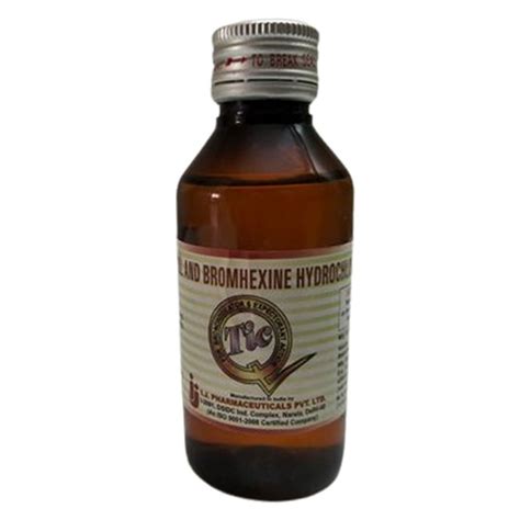 Bromhexine Hydrochloride Syrup At ₹ 25bottle ब्रोमहेक्सिन हाइड्रोक्लोराइड सिरप In New Delhi