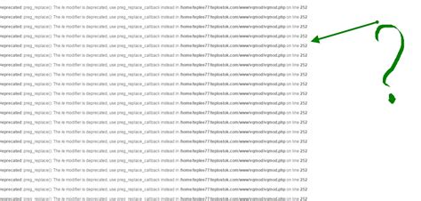 Ошибка в Opencart vqmod Error PHP Unknown preg replace The e