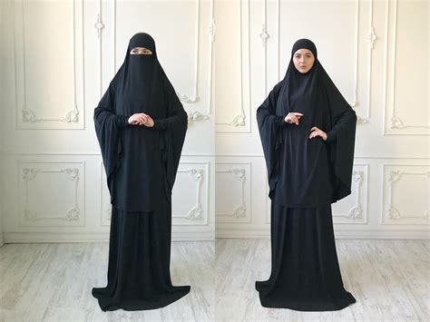 Transformer Black Khimar Niqab Transformer French Jilbab Etsy