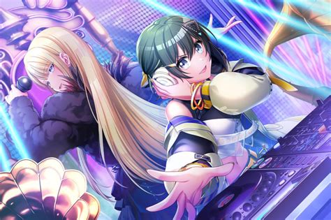 Safebooru Akashi Maho Black Hair Blue Eyes D4dj Jacket Neo D4dj