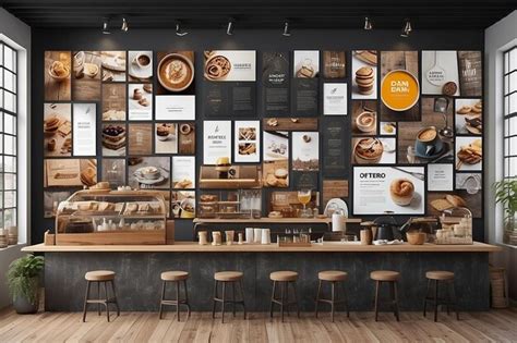 Premium Photo Coffee Shop Concept Photo Collage Can Be Used For