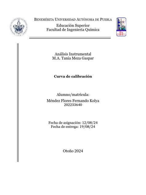 Curva De Calibración Pdf