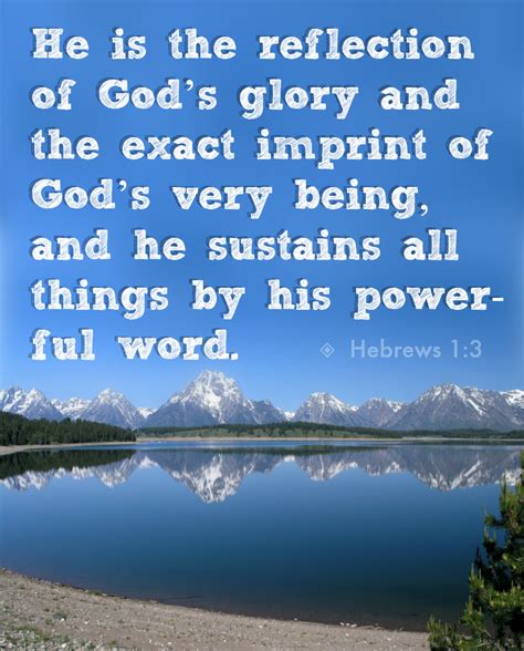 The Reflection Of Gods Glory Bible Verses