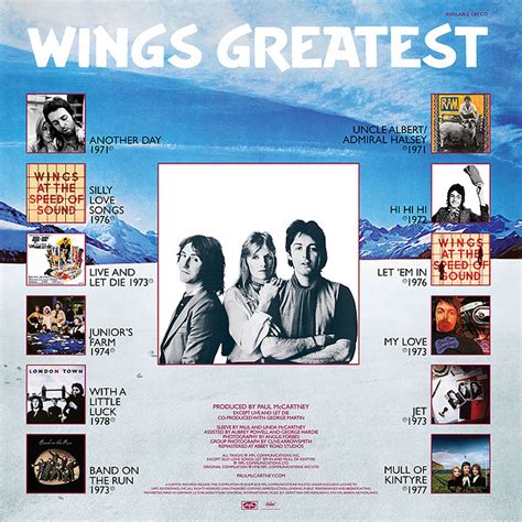 Wings Greatest Official Album By Paul Mccartney And Wings The Paul