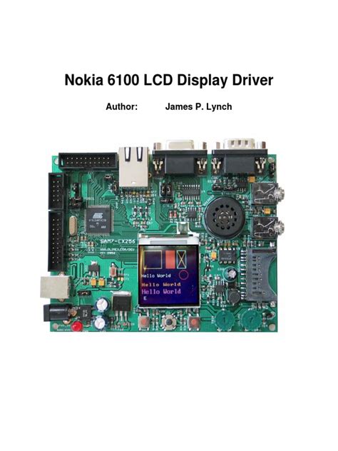 Nokia 6100 Lcd Display Driver Pdf Pixel Computer Engineering