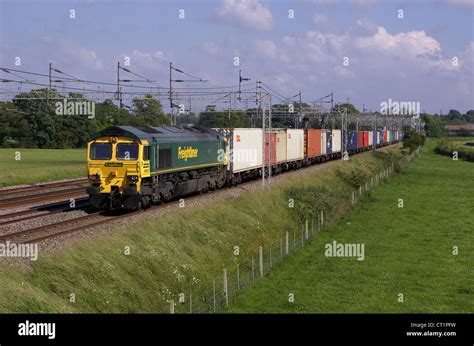 Freightliner Class 66 No 66503 The Railway Magazine Heads North Through