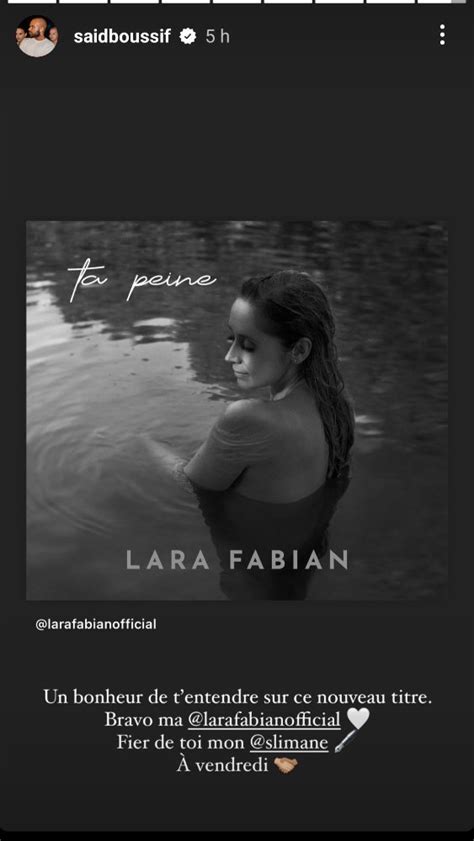 Lara Fabian Ta Peine Sortie 26 Janvier 2024 Page 147 Chanson