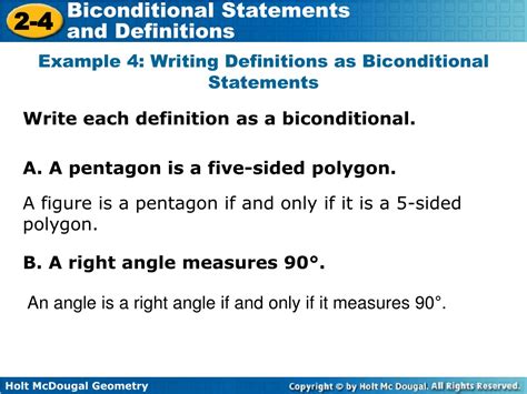 PPT Students Will Write And Analyze Biconditional Statements PowerPoint Presentation ID