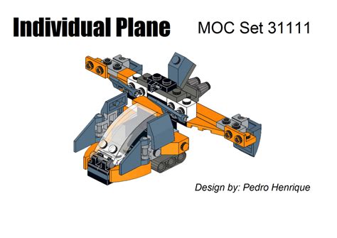 Lego Moc Individual Plane Moc 31111 By Pedrohenrique Rebrickable