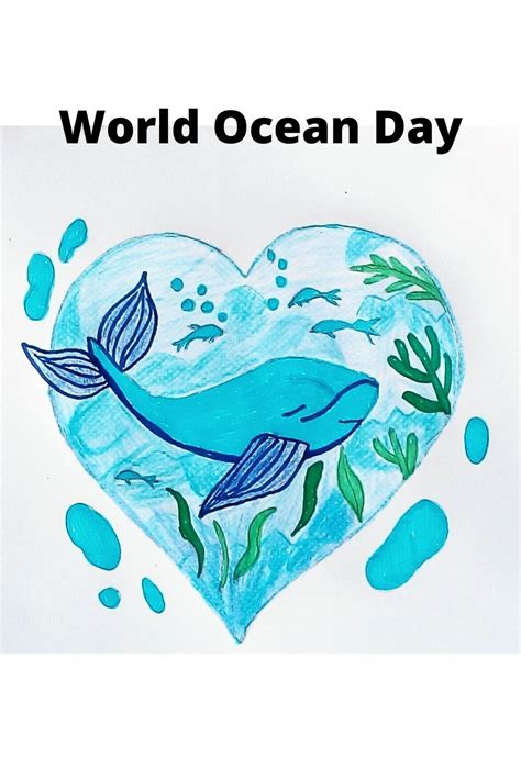 World Ocean Day 2024 Drawing Easy Poster Drawing