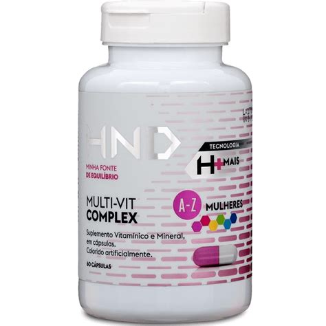 Mult Vit Complex 60 Cápsulas A Z Mulheres HND Shopee Brasil