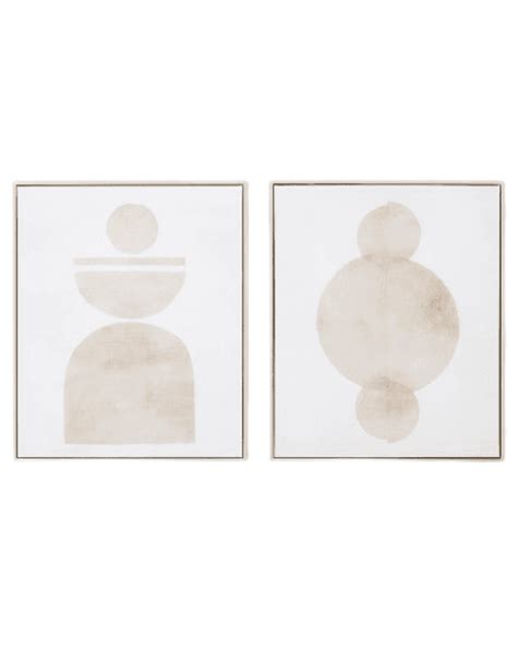 Abstract Shapes Framed Canvas Brown The Buy Guide