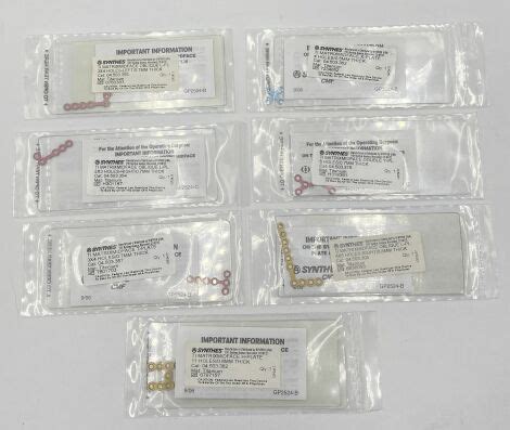 New SYNTHES Lot Of Oblique And MatrixMidface L X T Y H Box Plates Various To
