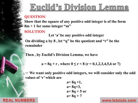 real numbers euclid s division algorithm for class 10th grade x maths