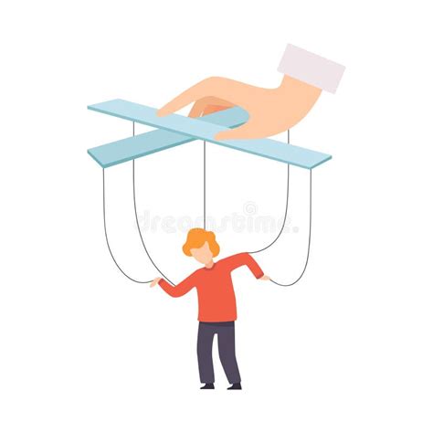 Illustratio Do Vetor Do Conceito Do Marionete Da Manipulação Ilustração