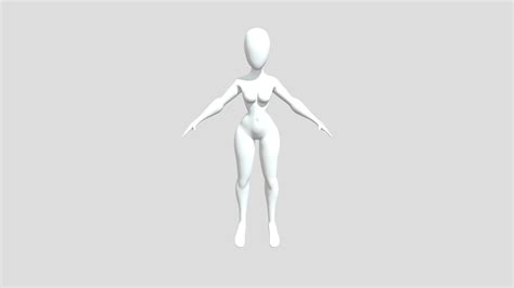 Stylized Woman Blocking Model 3d Model 3d Model By Lk Katrinaweb [2e9492d] Sketchfab