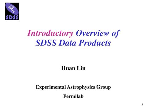 PPT Introductory Overview Of SDSS Data Products PowerPoint Presentation ID 4329653