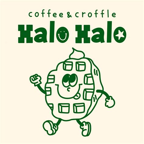 크로플 가게 로고and캐릭터 디자인 로고 디자인 포트폴리오 크몽