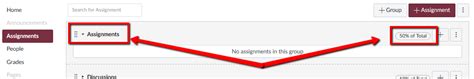 How Do I Create Assignment Weights Fsu Canvas Support Center