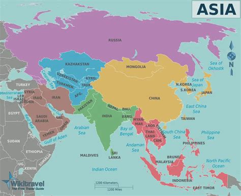 Map Of Asia MapSof Net