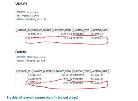 Solved Create A Plsql After Trigger To Do The Following