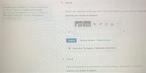 Solved Part Aa Positive Point Charge Q C Is Located At Chegg